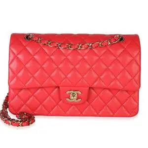 Chanel Quilted Caviar Classic Double Flap Bag - Red