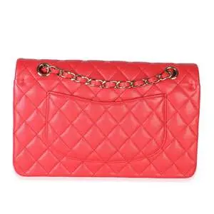 Chanel Quilted Caviar Classic Double Flap Bag - Red