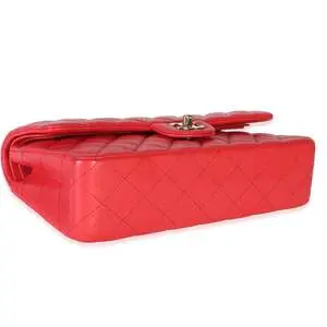 Chanel Quilted Caviar Classic Double Flap Bag - Red