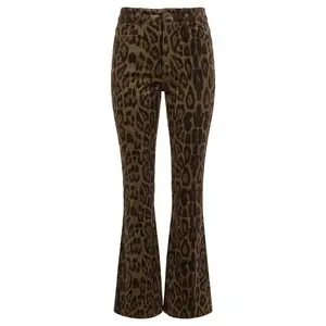 TRAFFIC PEOPLE Bet Lynch Lives Leopard Print Staunch Flared Trousers