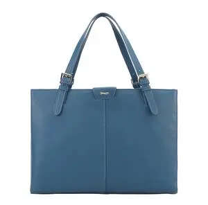 Paul Costelloe Argo Leather Work Tote - Blue