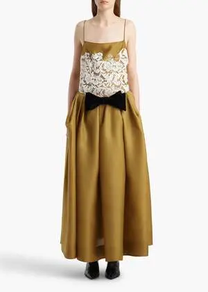 Khaite Neema Lace Panel Top