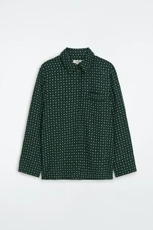 Cos Geometric-print Shirt - Green