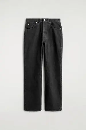 Cos Valley Cropped Bootcut Jeans - Black