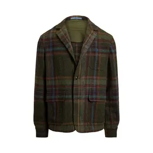 Ralph Lauren Tailored Fit Plaid Tweed Sport Coat