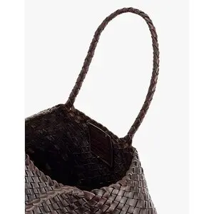 Dragon Diffusion Santa Croce Leather Basket Bag - Dark Brown
