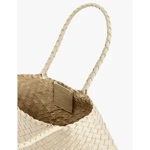 Dragon Diffusion Santa Croce Leather Top-handle Basket Bag - Pearl