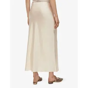 JOSEPH Isaak Elasticated Waist Silk Midi Skirt
