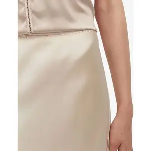 JOSEPH Isaak Elasticated Waist Silk Midi Skirt