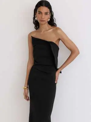 REISS Dasha Strapless Midi Dress