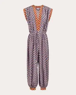 KARMA ON THE ROCKS Jiyu Psyche Silk Harem Jumpsuit