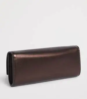 MALONE SOULIERS Satin Vivien Clutch Bag With Crystal Embellishment