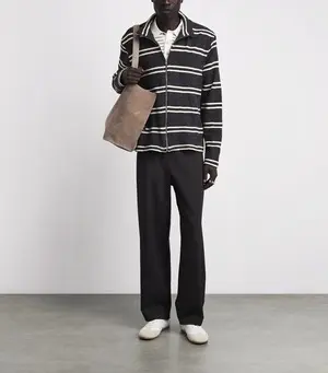 FRAME Wool-blend Pleated Trousers - Brown