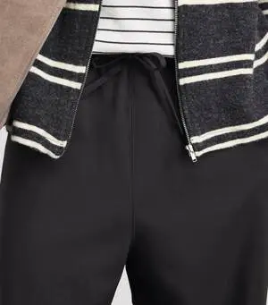 FRAME Wool-blend Pleated Trousers - Brown