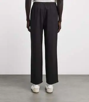 FRAME Wool-blend Pleated Trousers - Brown