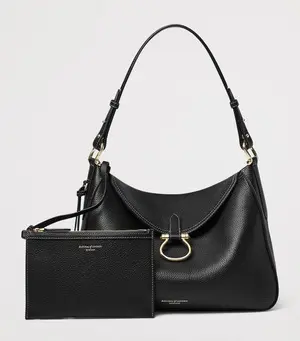 ASPINAL OF LONDON Grained Leather Ella Shoulder Bag