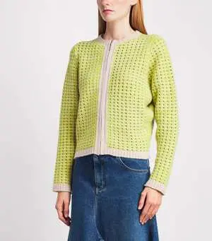 BARRIE Cashmere-wool Zip-up Cardigan