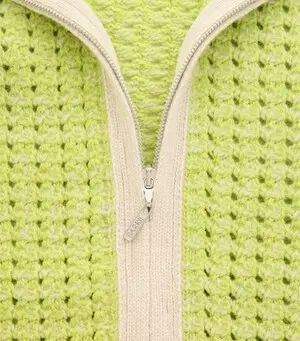 BARRIE Cashmere-wool Zip-up Cardigan
