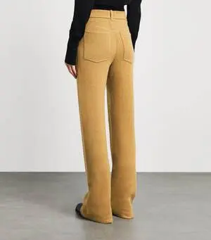 BARRIE Cashmere-wool Straight Trousers