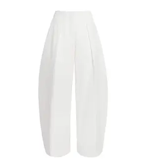 Jacquemus Barrel Ovalo Trousers - White