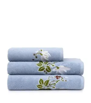 YVES DELORME Rameau Hand Towel - Blue