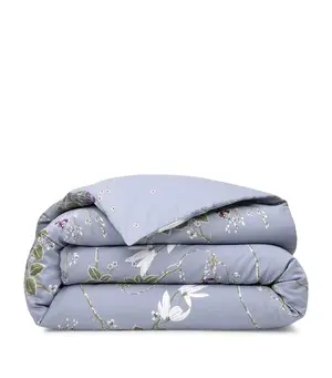 YVES DELORME Organic Cotton Rameau Duvet Cover - Blue
