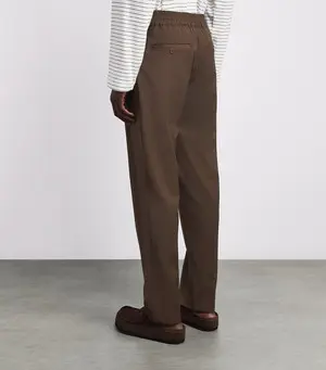 Sandro Wool-blend Drawstring Trousers