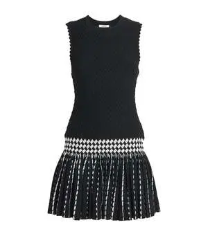 Sandro Check-detail Mini Dress