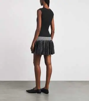 Sandro Check-detail Mini Dress