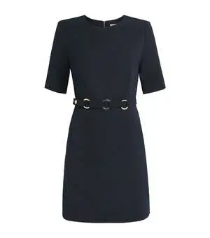 Sandro Belted Mini Dress - Blue