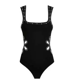 Sandro Studded Cut-out Bodysuit