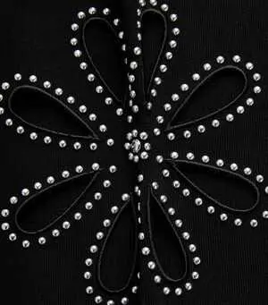 Sandro Studded Cut-out Bodysuit