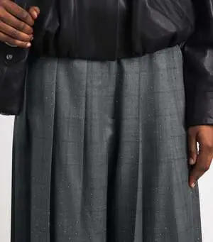 Sandro Wool Embellished Culottes