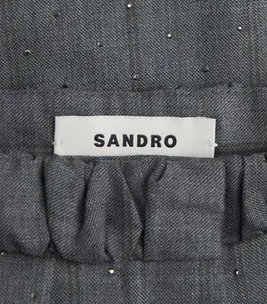 Sandro Wool Embellished Culottes