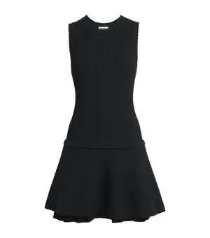 Sandro Knitted Mini Dress - Black