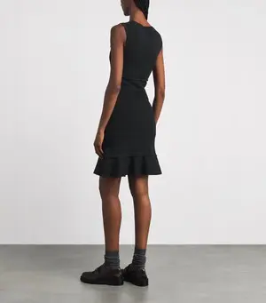Sandro Knitted Pointelle Mini Dress