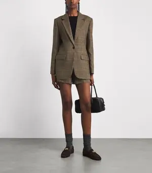 Sandro Wool Check Blazer