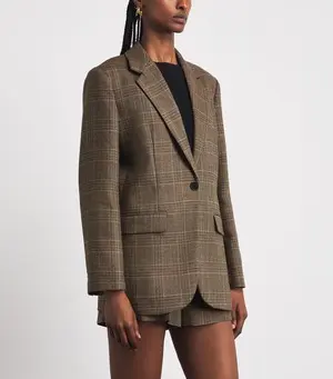 Sandro Wool Check Blazer