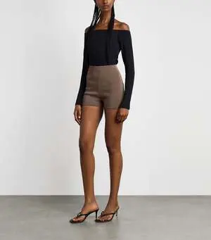 SKIMS Refined Knit Shorts - Grey