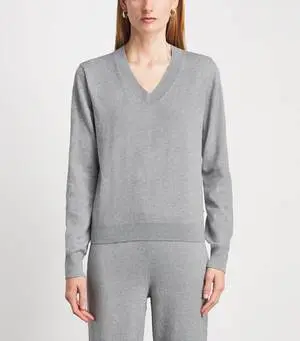 Eterne Cotton-cashmere Lennox Sweater - Grey