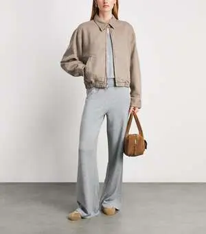 Eterne Cashmere-cotton Wide-leg Sweatpants