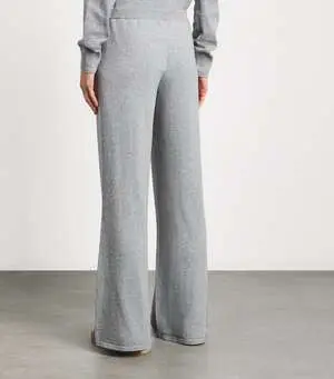 Eterne Cashmere-cotton Wide-leg Sweatpants