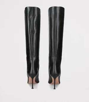 AQUAZZURA Leather Harper Boots 85
