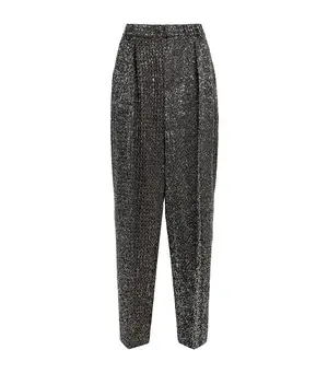 Missoni Metallic Straight Trousers - Black