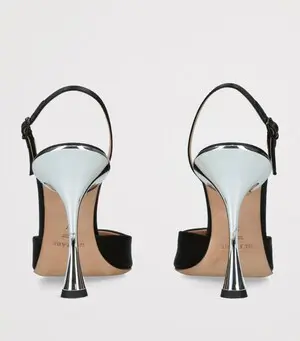 BETZÁBE Satin Embellished Sofia Slingback Pumps