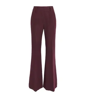 Gabriela Hearst Cashmere-wool Flared Rhein Trousers - Purple