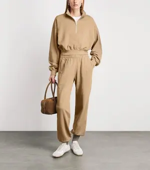 Eterne Cotton Boyfriend-pocket Sweatpants - Brown