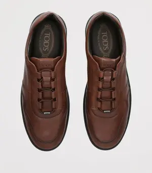 TOD'S Leather Elastic Cassetta Sneakers