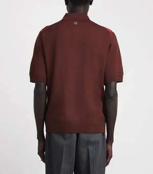 Amiri Wool-blend Panelled Knit Shirt