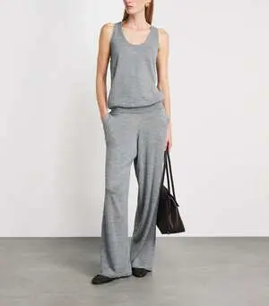 Johnstons Of Elgin Superfine Merino Wool Ina Knitted Trousers